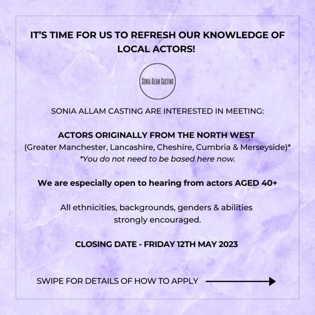 SONIA ALLAM CASTING ARE INTERESTED IN MEETING: ACTORS ORIGINALLY FROM ...